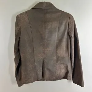 Tribal | Jackets & Coats | Tribal Y2k Genuine Leather Jacket Chocolate ...